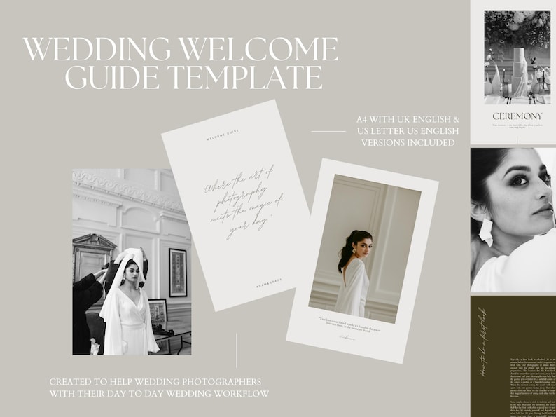 AG | Wedding Photography Welcome Guide | Client Guide | Customisable ...
