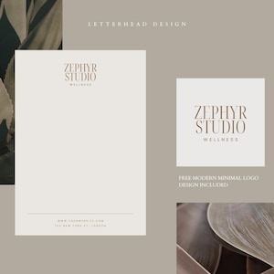 ZEPHYR | Luxury Business Letterhead Template | Canva Editable Headed ...