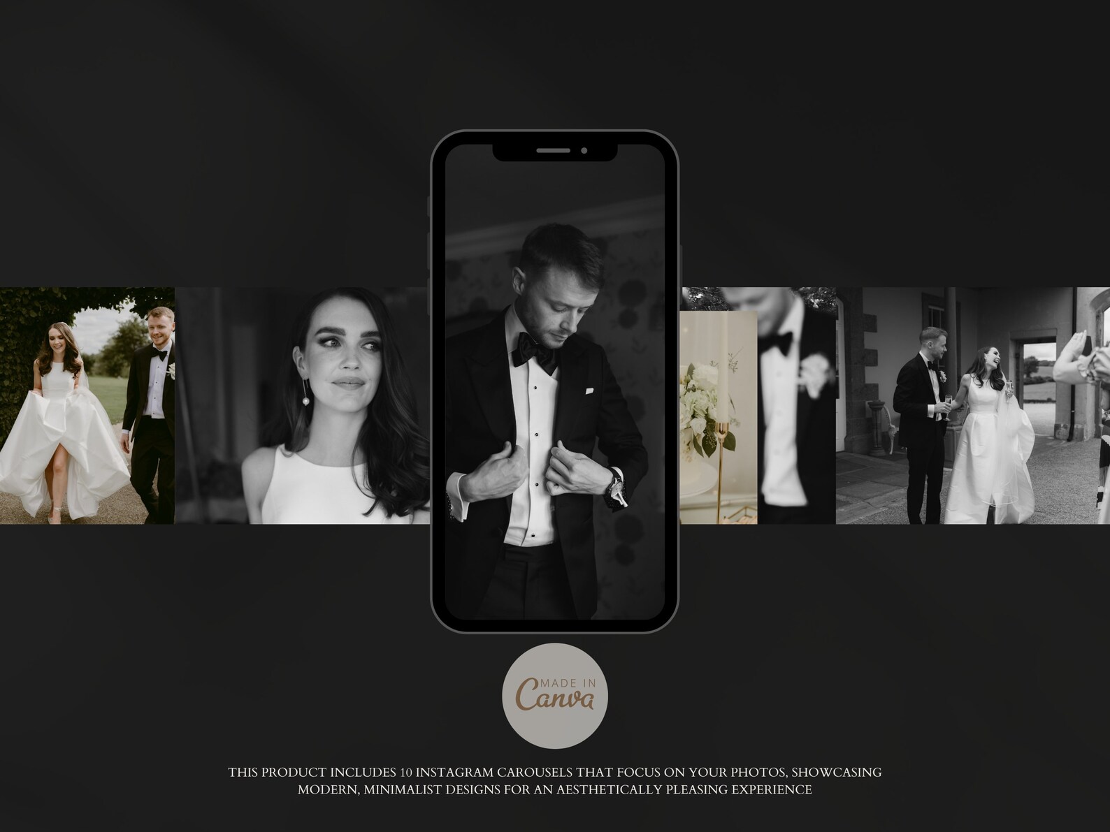 Chic Carousel Templates DIGITAL DOWNLOAD Instagram Post Wedding ...