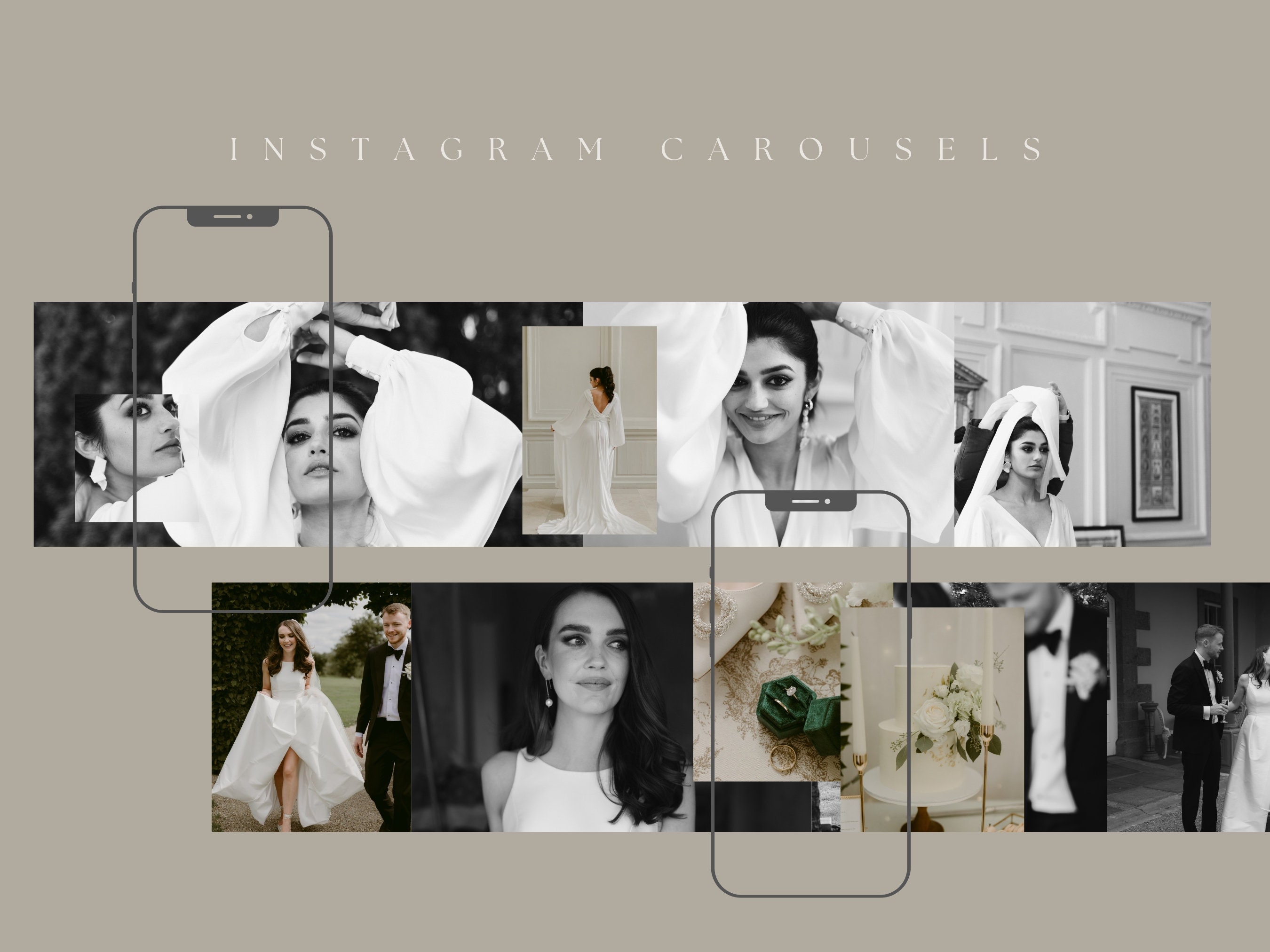 Chic Carousel Templates DIGITAL DOWNLOAD Instagram Post Wedding ...