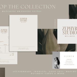 ZEPHYR | Luxury Business Letterhead Template | Canva Editable Headed ...