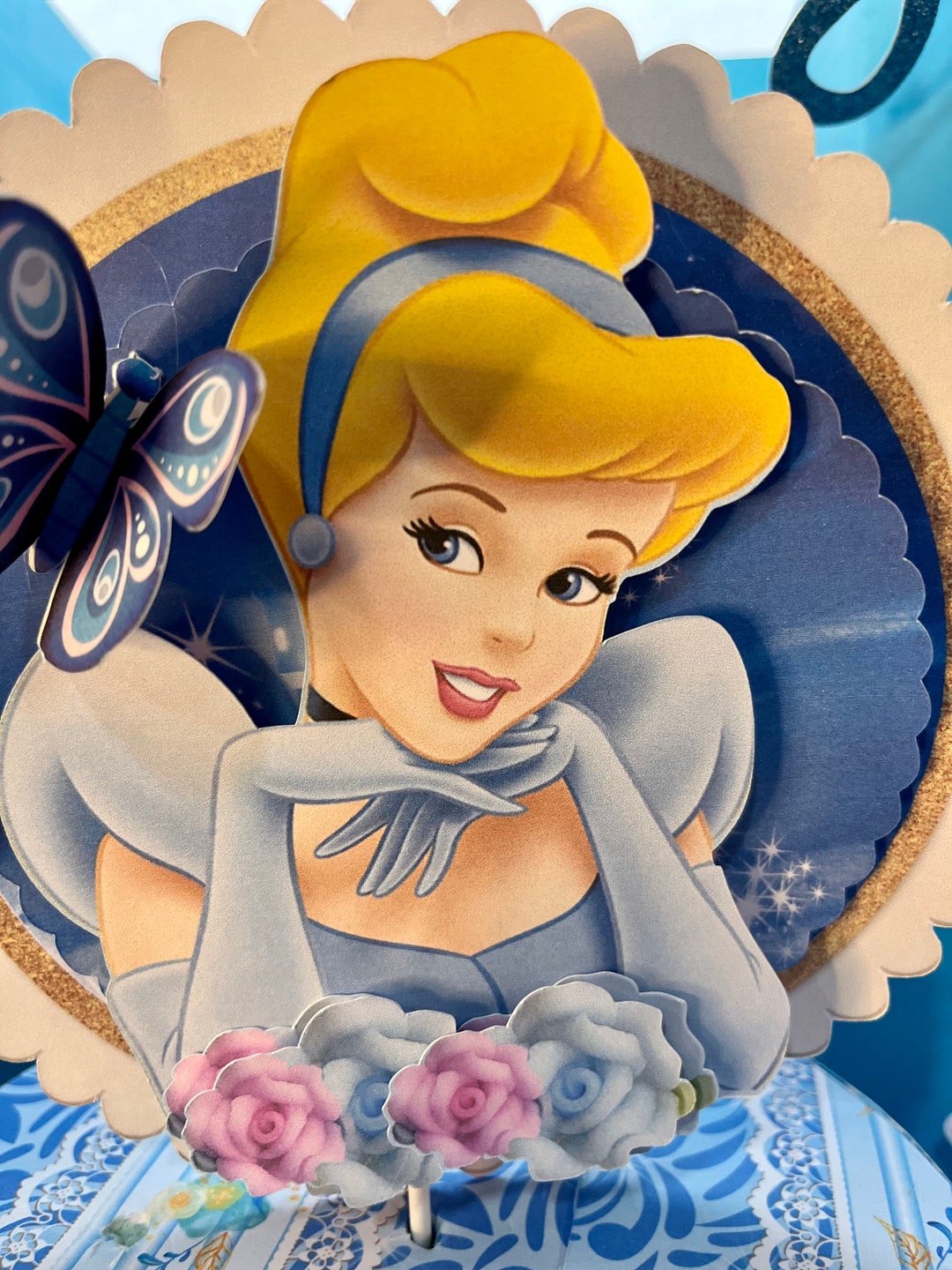 Cinderella Topper Cake - Etsy