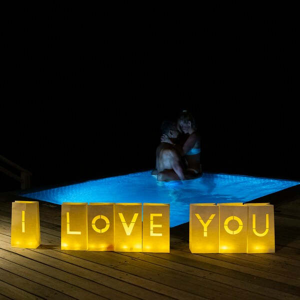 I Love You Light up Letters - Etsy