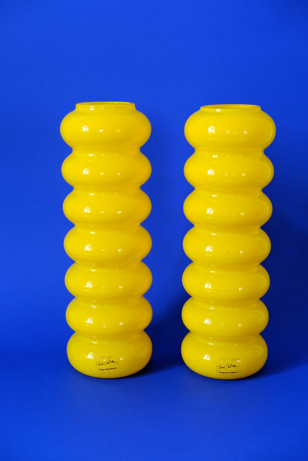 Vintage IKEA Solstrale Yellow Bubble Vase - Anne Nilsson Design - Etsy