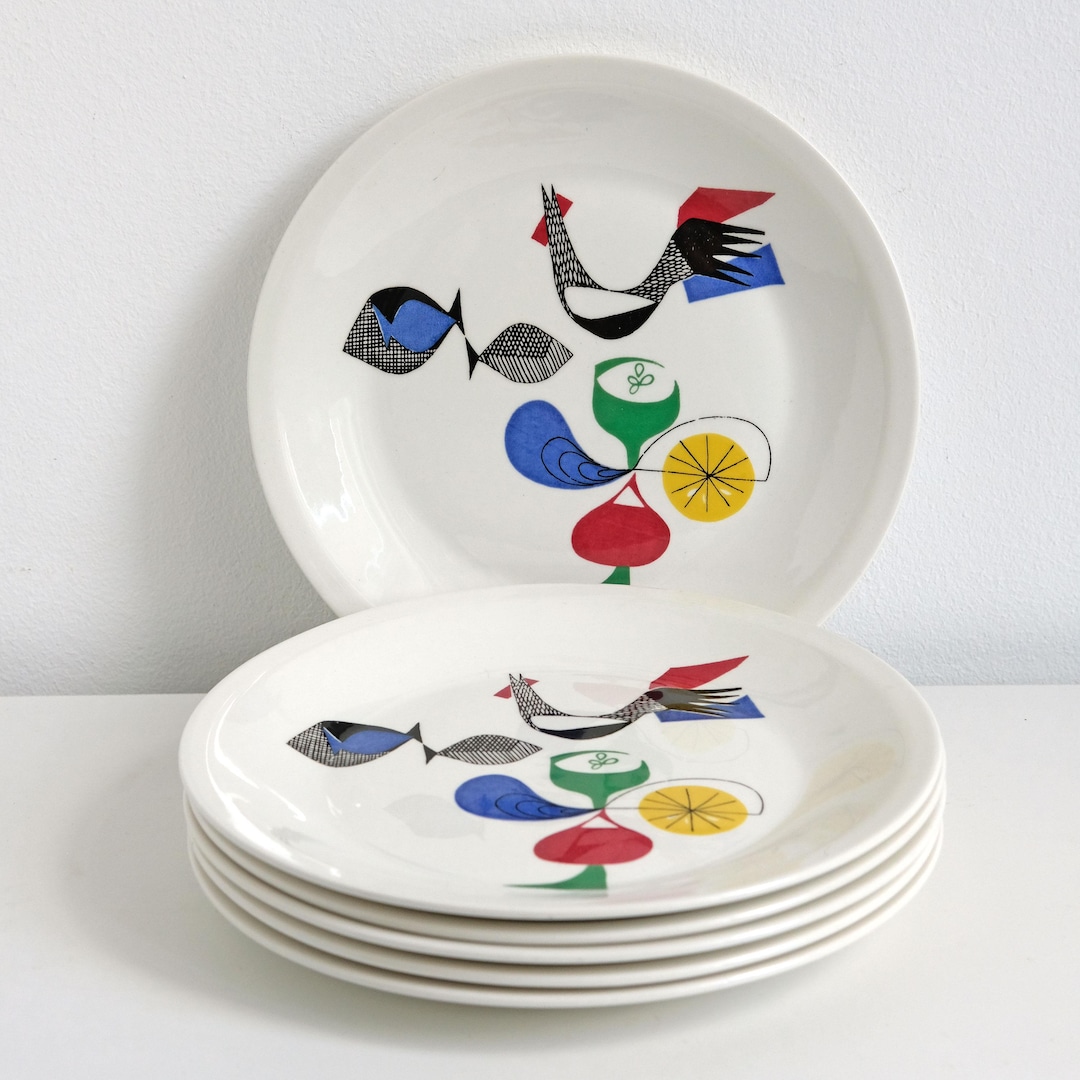 6 Figgjo Flint A La Carte Dessert Plates (set of 6) - Mid-century ...