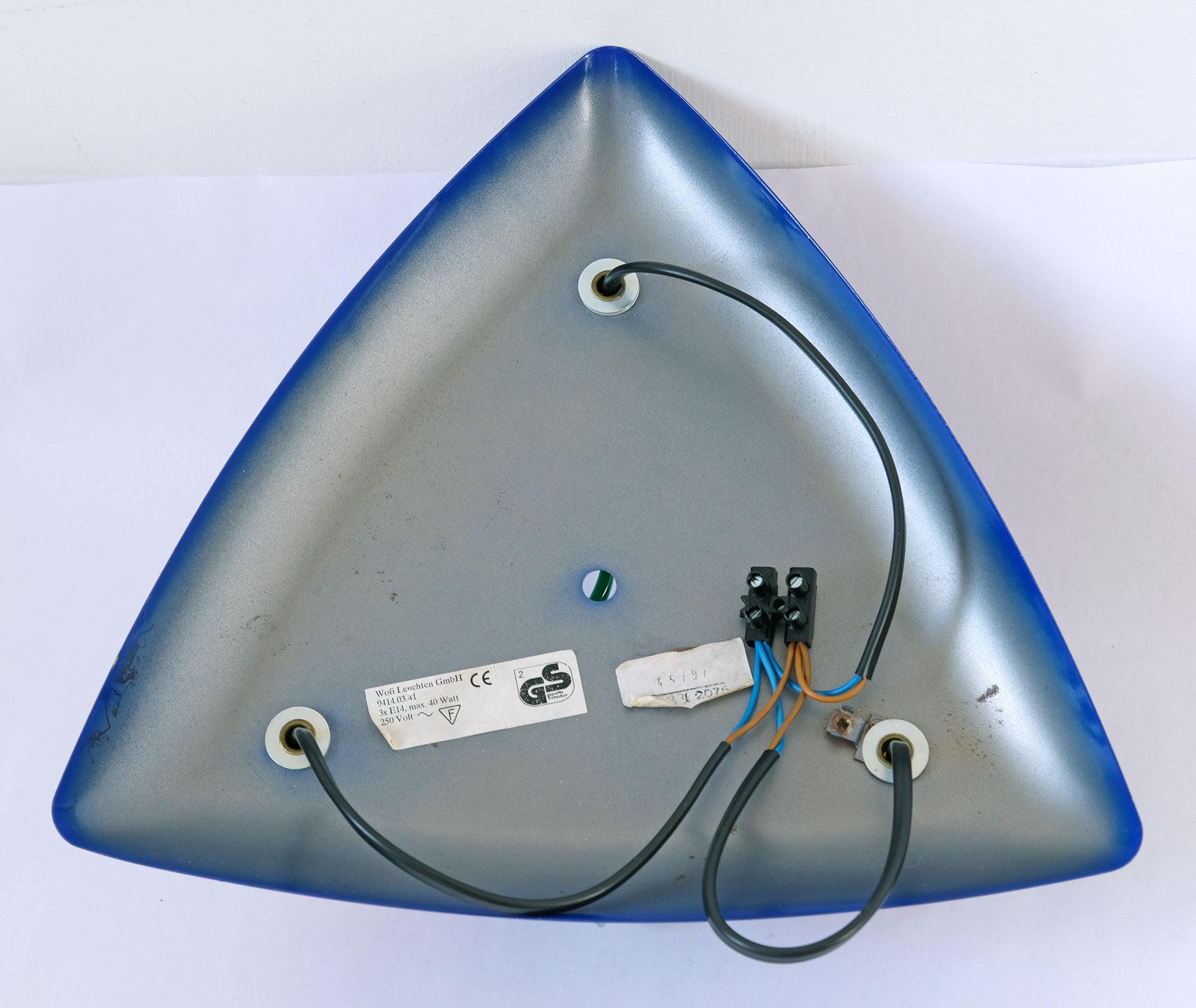 Triangular Memphis Style Ceiling Lamp: Postmodern 80s Style Pendant ...