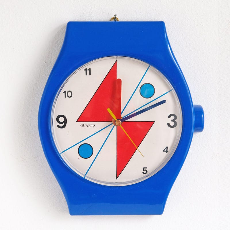 Memphis Design Clock - Etsy UK