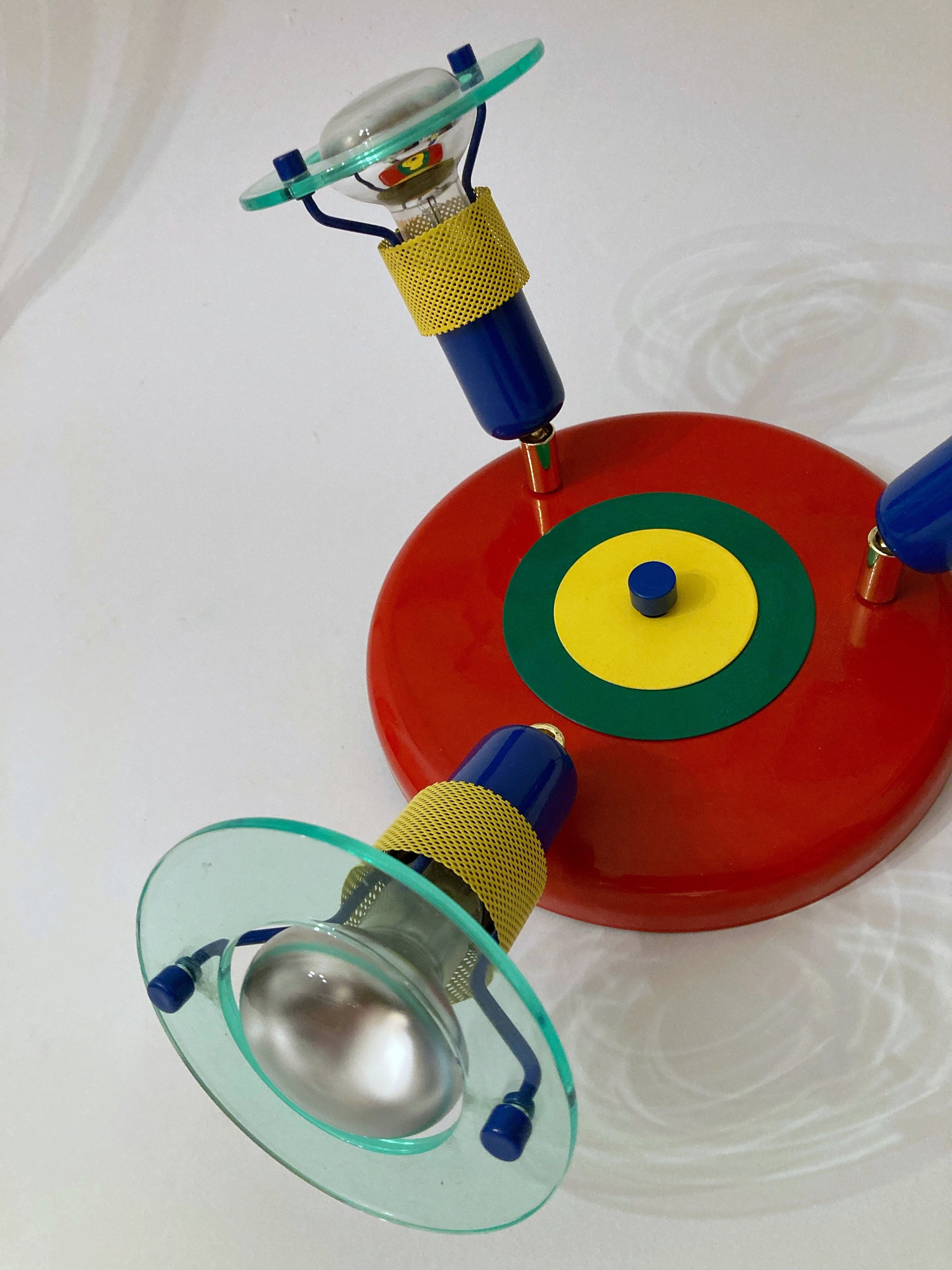 Vintage Memphis Style Flush Mount Ceiling Lamp: 80s Retro Colorful ...