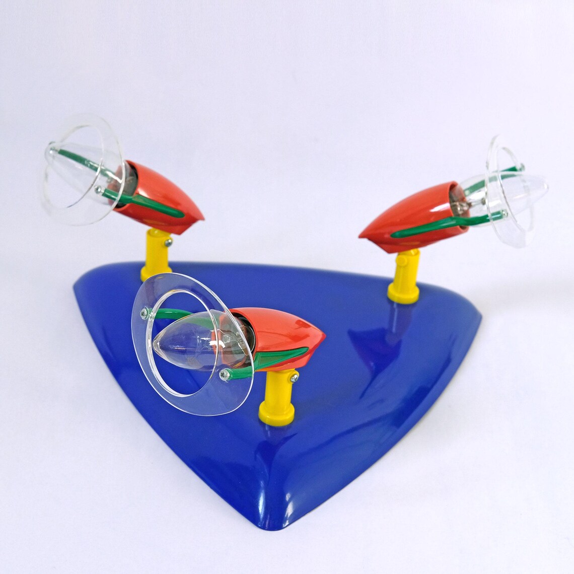 Triangular Memphis Style Ceiling Lamp: Postmodern 80s Style Pendant ...