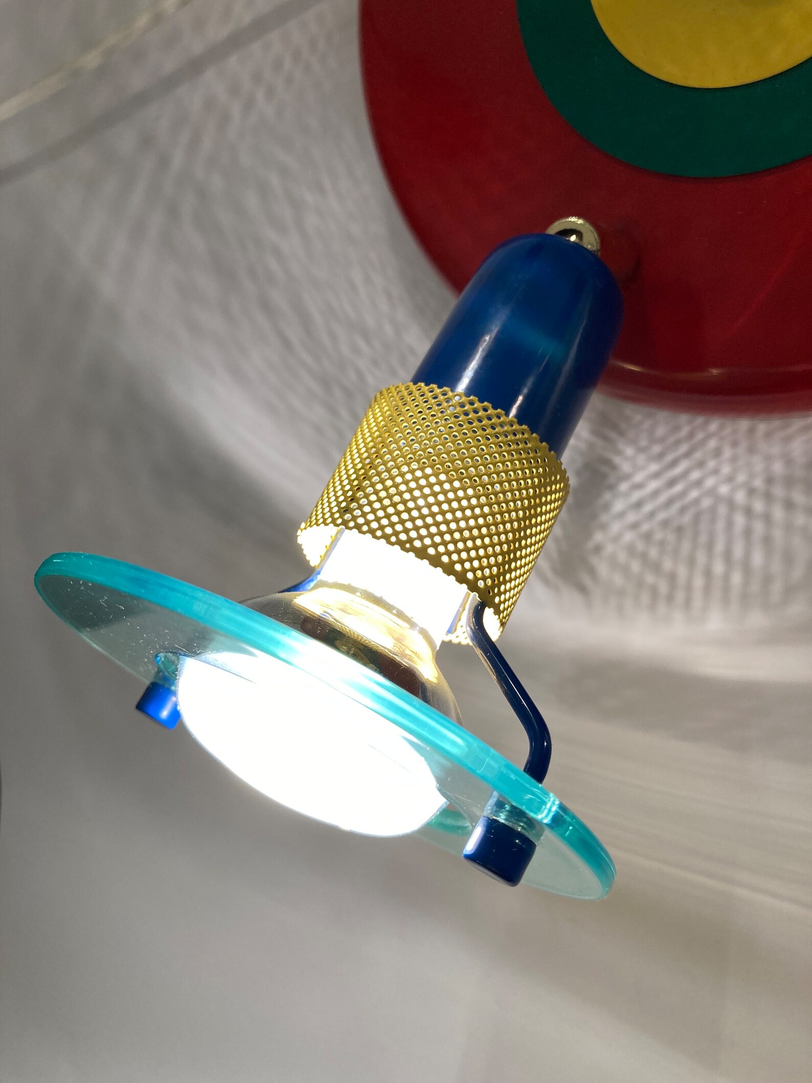 Vintage Memphis Style Flush Mount Ceiling Lamp: 80s Retro Colorful ...