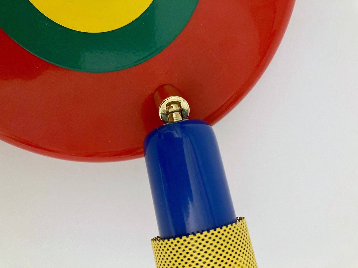 Vintage Memphis Style Flush Mount Ceiling Lamp: 80s Retro Colorful ...