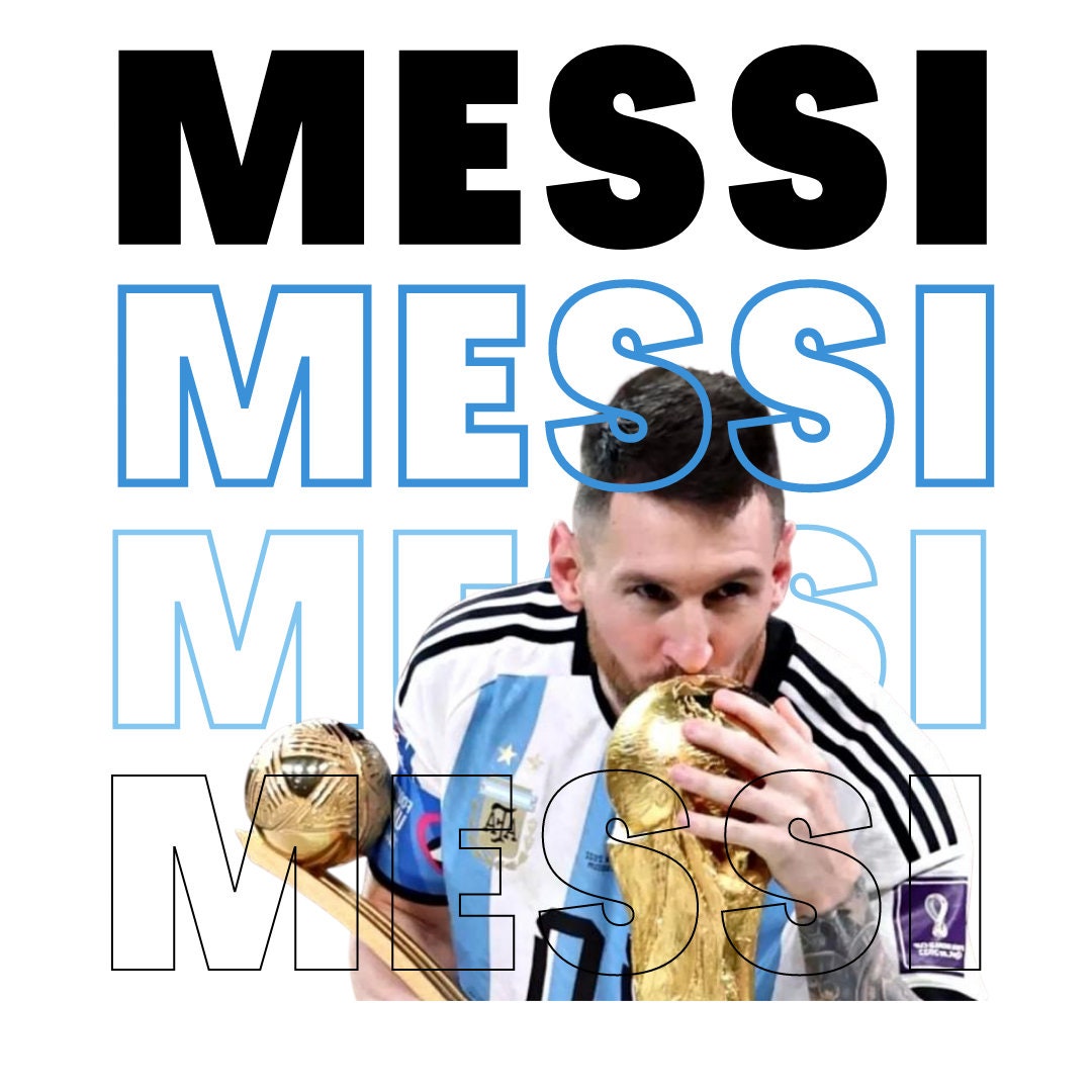 Lionel Messi Shirt PNG World Cup Champion Argentina King - Etsy