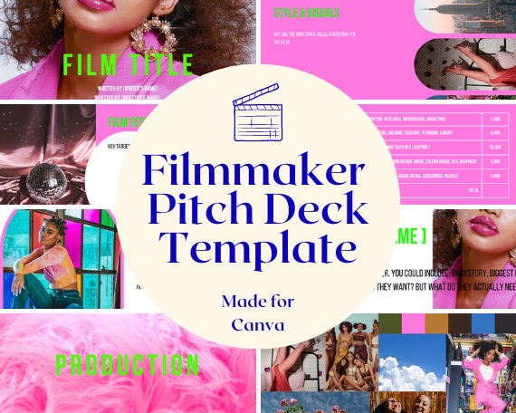 Fun Film Pitch Deck Template - Etsy