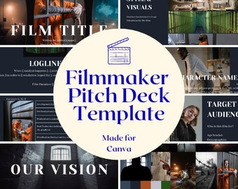 Cinematic Film Pitch Deck Template - Etsy