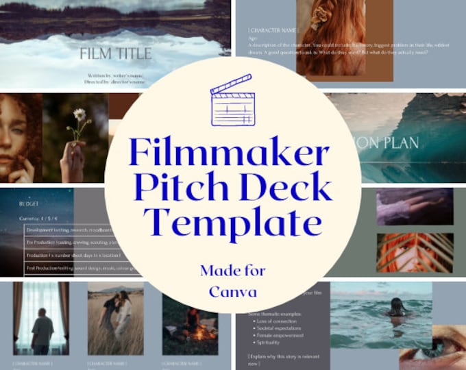 Cinematic Film Pitch Deck Template - Etsy