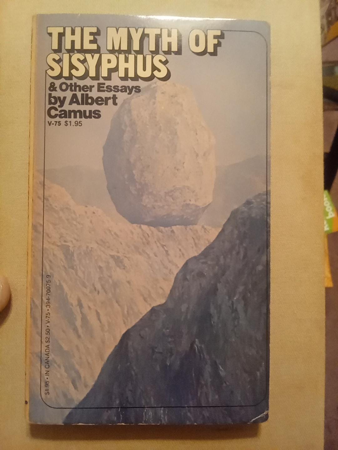 The Myth of Sisyphus & Other Essays by Albert Camus Paperback 1955 - Etsy