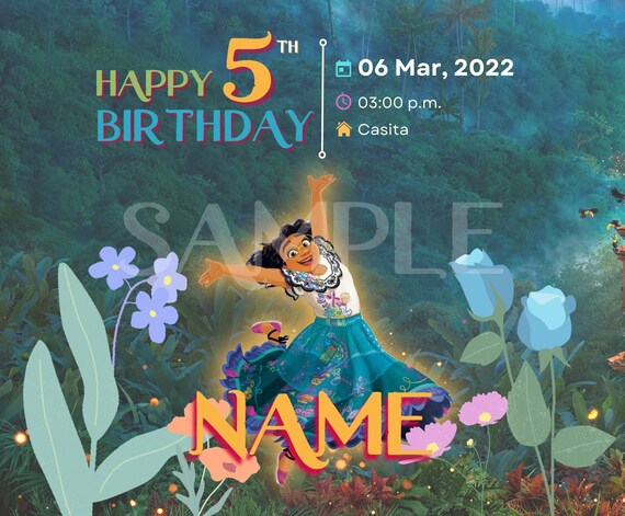 Editable Encanto Mirabel Birthday Invitation Template - Etsy