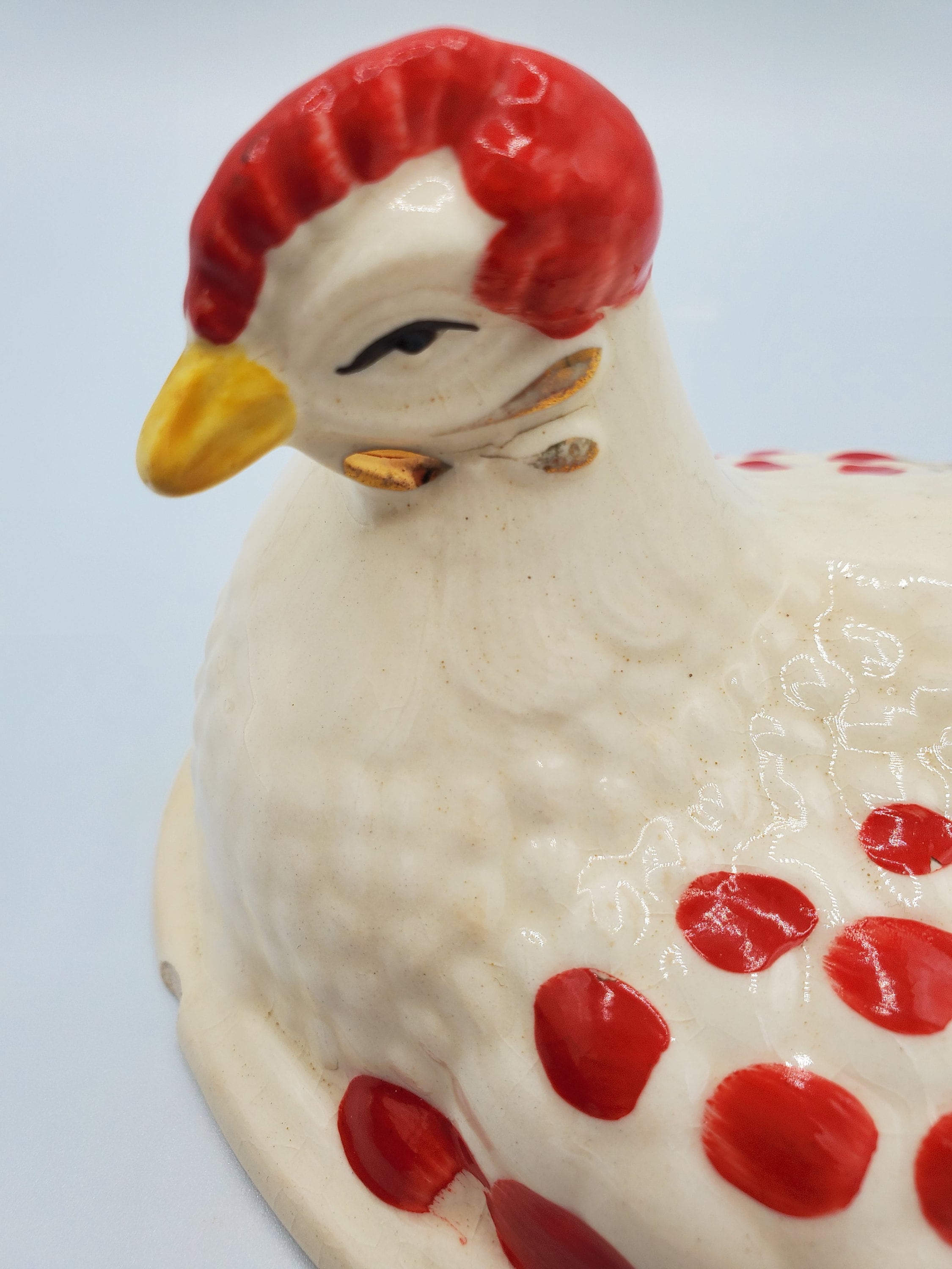 Vintage Ceramic Hen on Nest Dish - Etsy