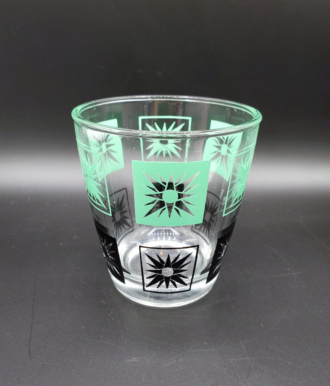 Hazel Atlas Aztec Sun Cocktail Glass - Etsy