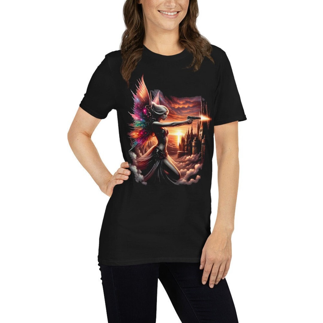Badass Fairy T-shirt: Gun-toting Fairytale Princess - Etsy UK