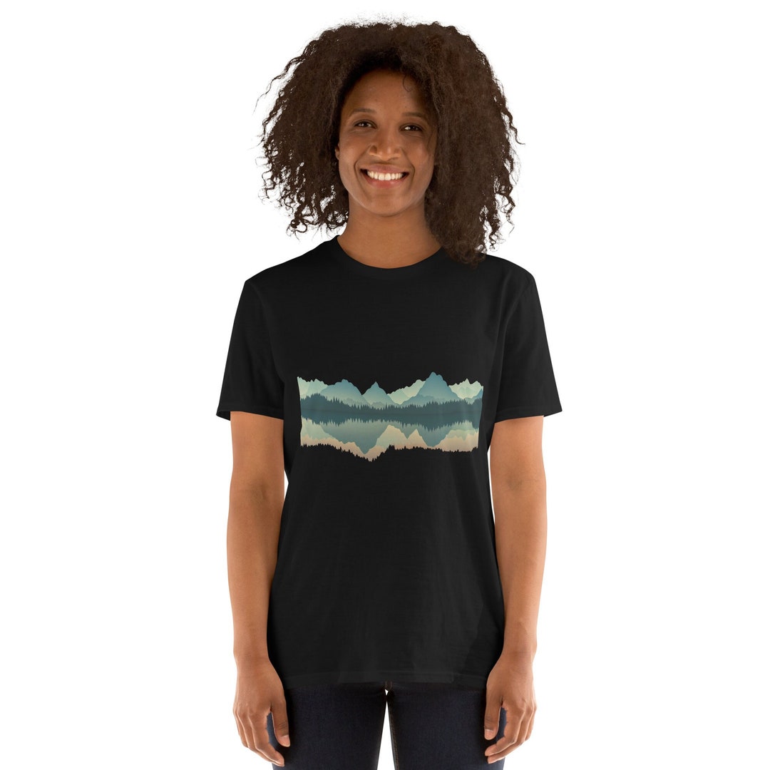 Frequency T-shirt: Abstract Oscilloscope Landscape Soundwave, Techno ...