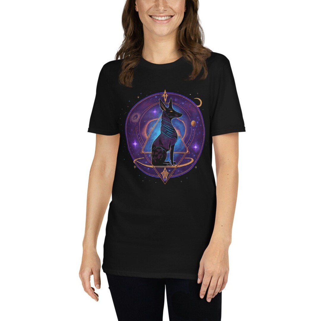 Anubis T-shirt: Ancient Egypt Mythology God of the Underworld, Cosmic ...