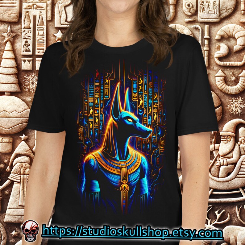Anubis T-shirt: Ancient Egypt Mythology, Jackal God - Etsy