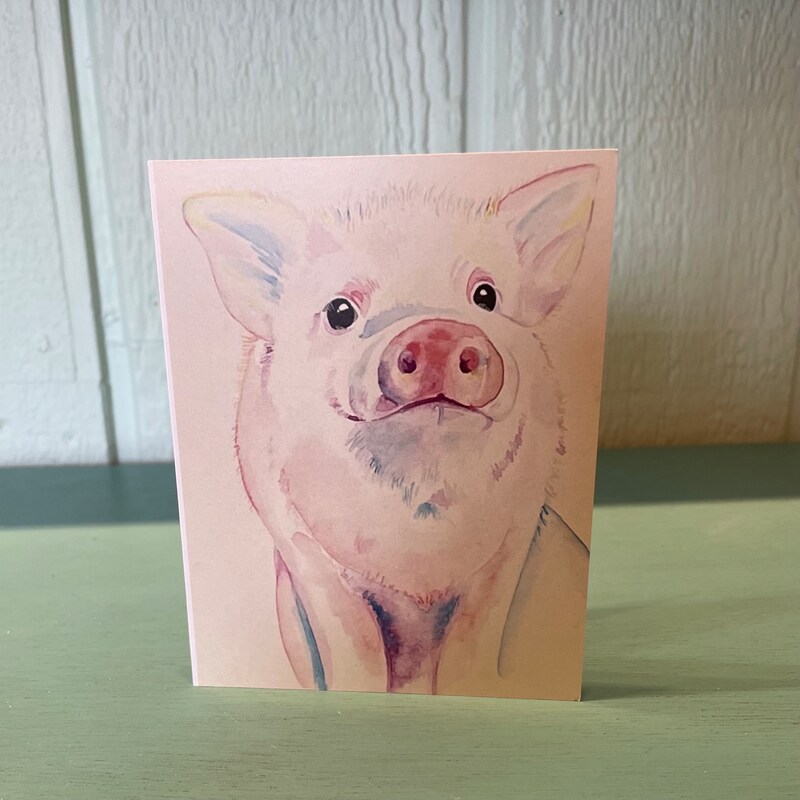 Pig Card - Etsy