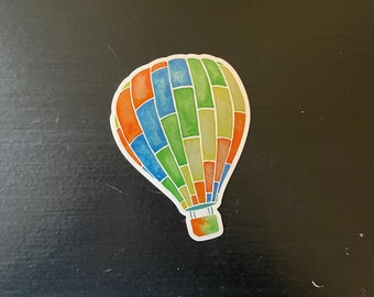 Watercolor Hot Air Balloon Sticker - Etsy