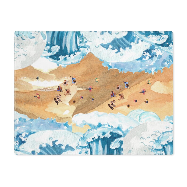 Passover Placemat, Jewish Passover Seder Decor, Red Sea Splitting ...