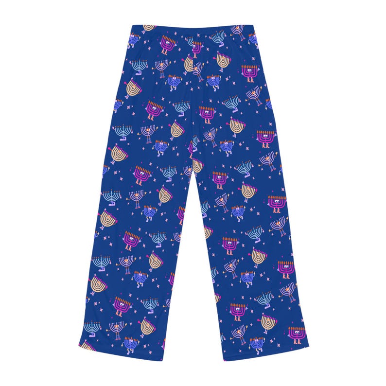 Chanukah Menorah Pajama Pants, Hanukkah Gift for Her, Jewish Holiday ...