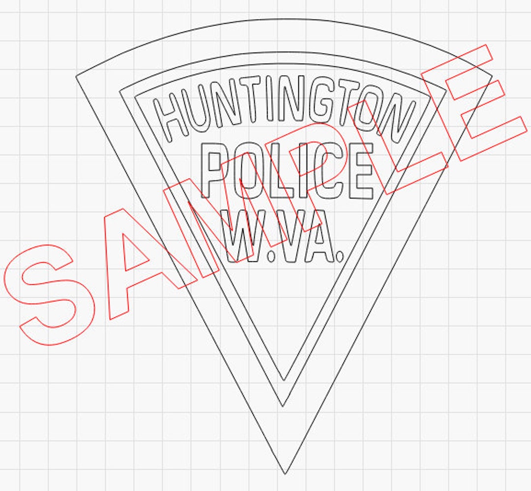 Huntington Police Department Logo Chevron WV West Virginia SVG Ai Dxf ...