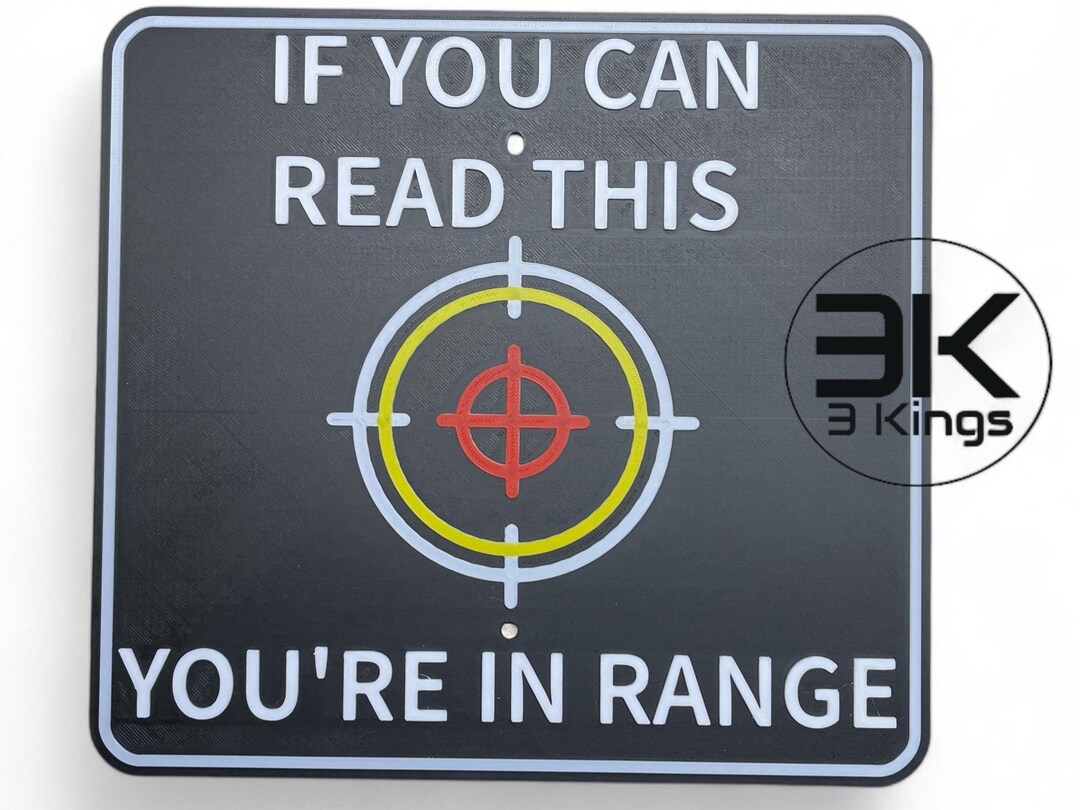 If You Can Read This You're in Range Sign - Etsy