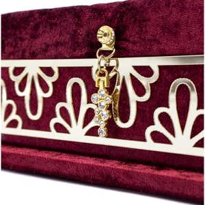 Islamic Gift Set | Velvet Arabic Quran in Keepsake Case - Includes ...