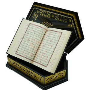 Islamic Gift Set Arabic Quran in Wooden Keepsake Case - Etsy