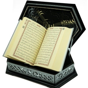 Islamic Gift Set Arabic Quran in Wooden Keepsake Case - Etsy