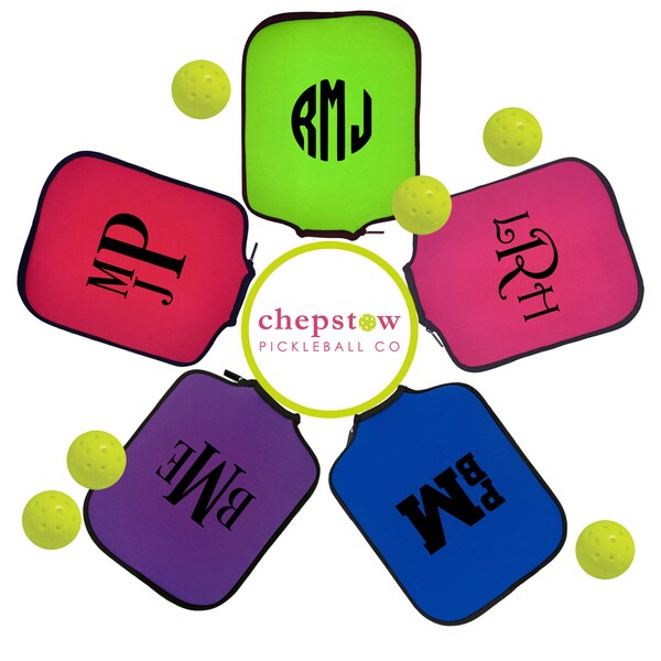 Monogrammed Pickle Ball Paddle Cover - Etsy