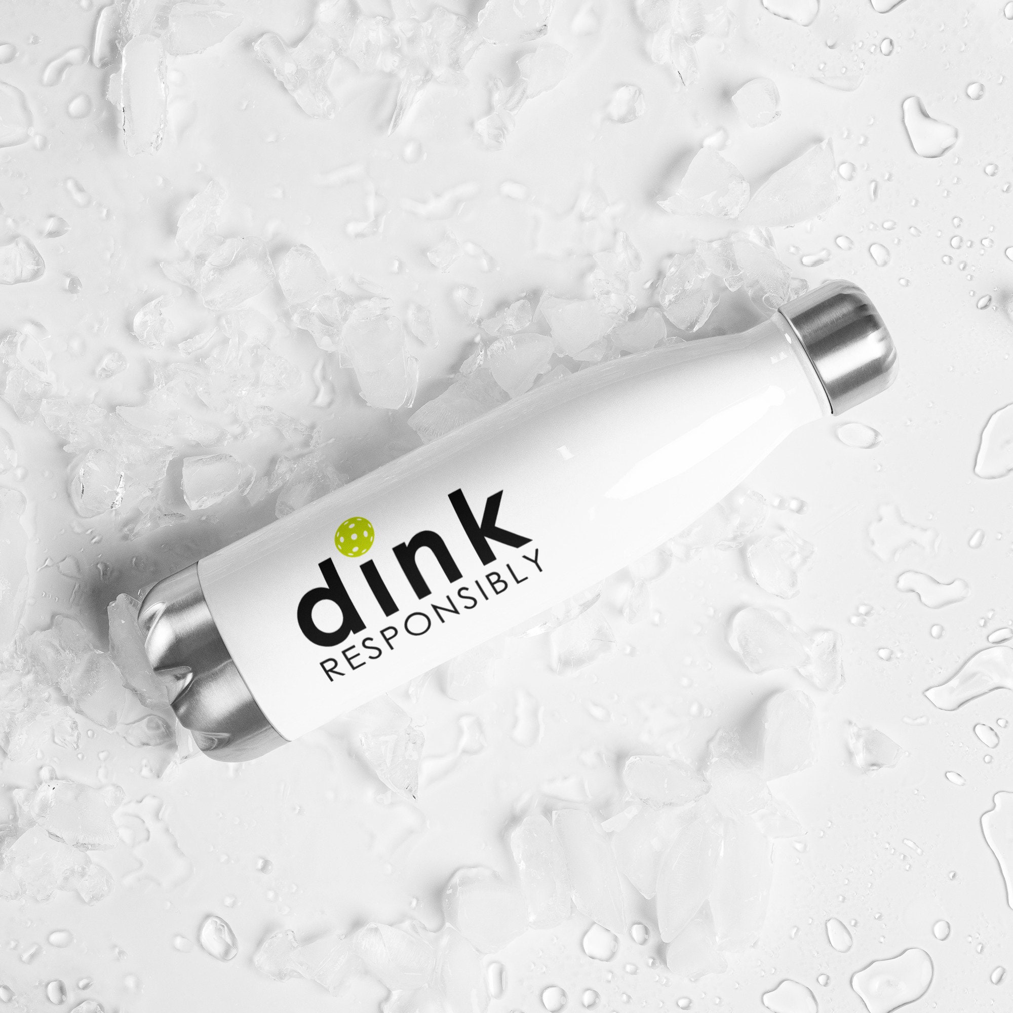 Dink Responsibly Water Bottle Stainless Steel Pickleball - Etsy