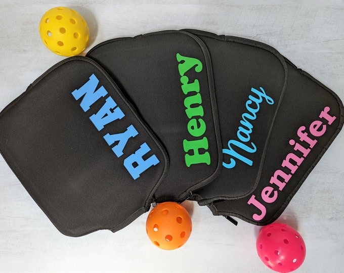 Custom Pickleball Paddle Cover Personalized Pickleball Paddle Cover ...