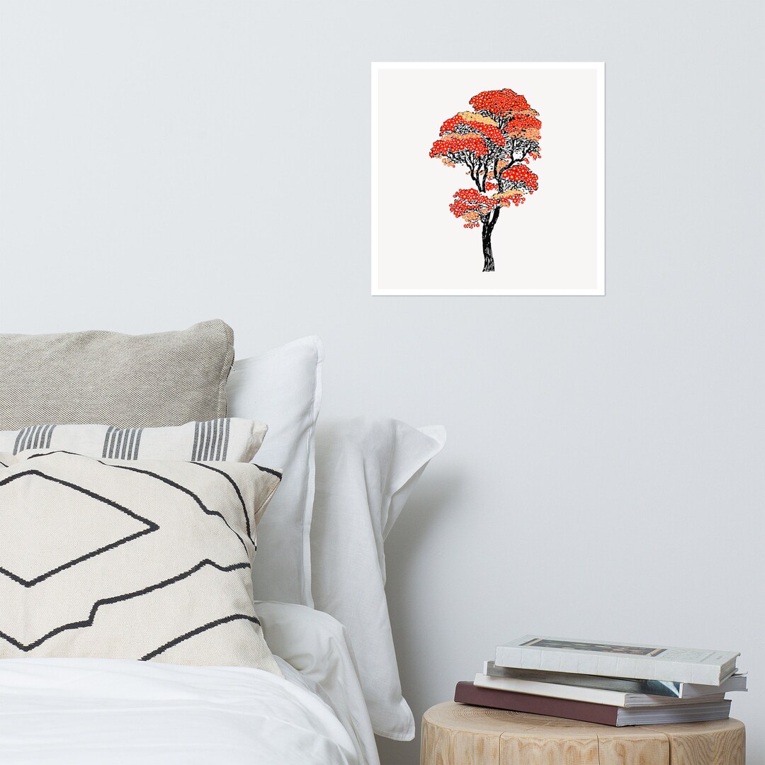 Japanese Autumn Tree Poster - Etsy