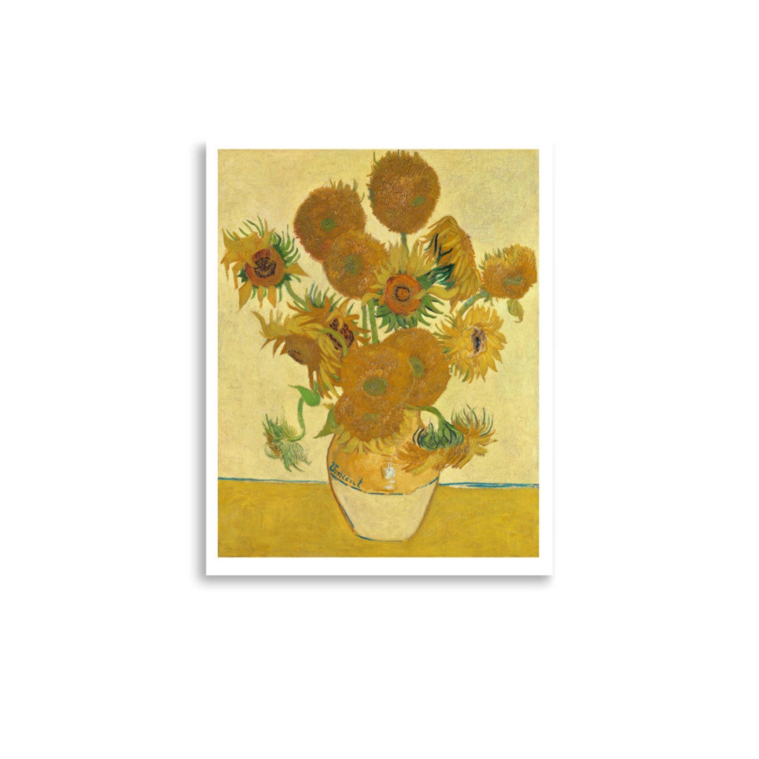 Vincent Van Gogh's Sunflowers (1888) Poster - Etsy