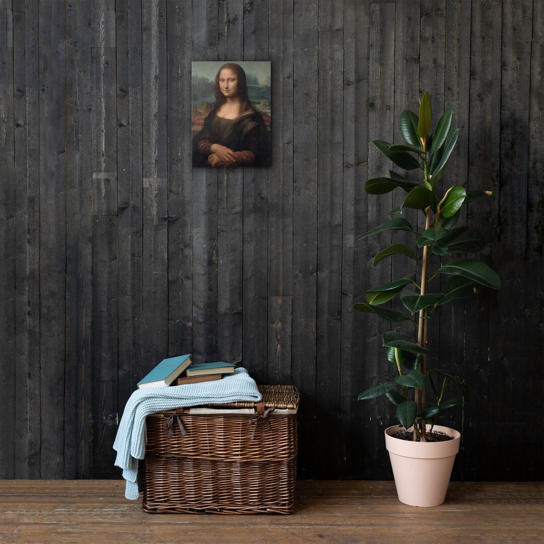 The Mona Lisa by Leonardo Da Vinci Thin Canvas - Etsy