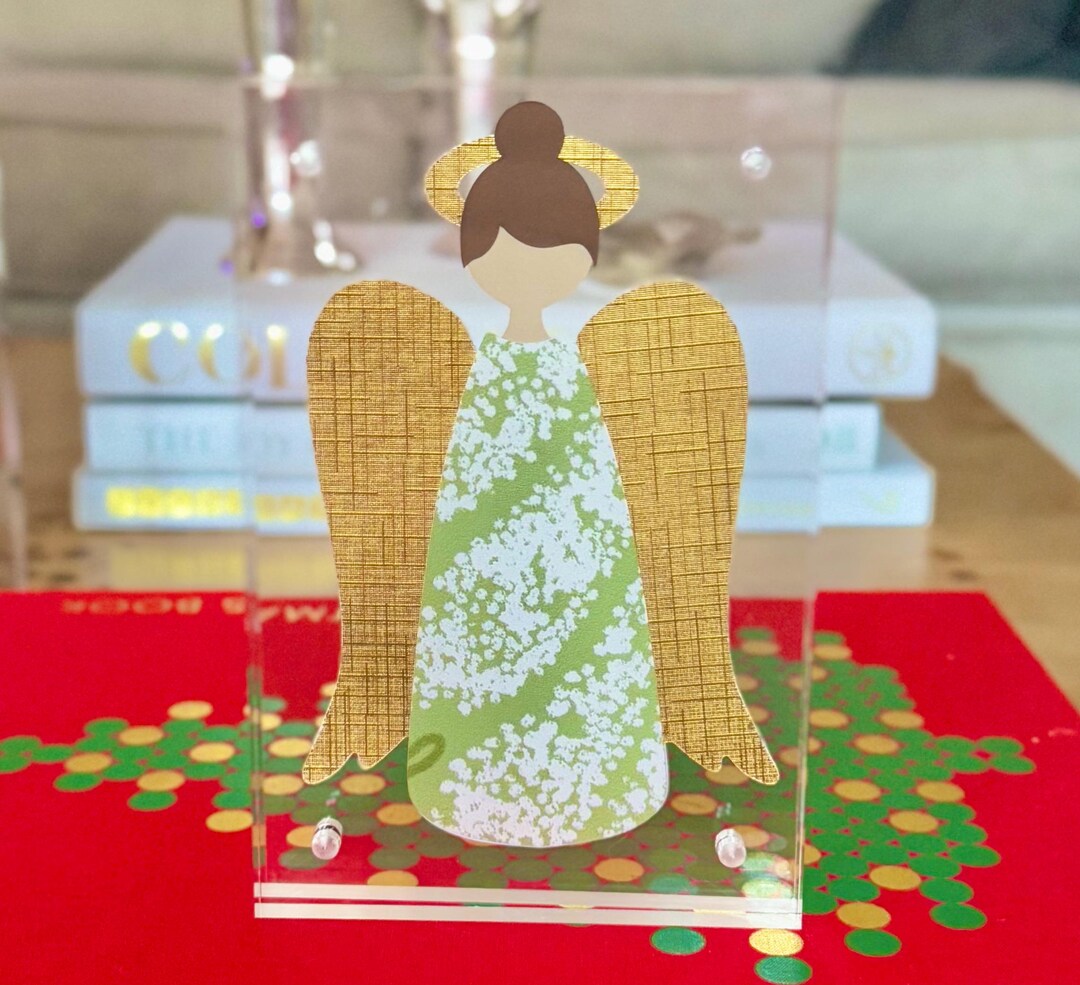 Custom Angel Collage Art in Acrylic Block Frame Art That Gives Back - Etsy