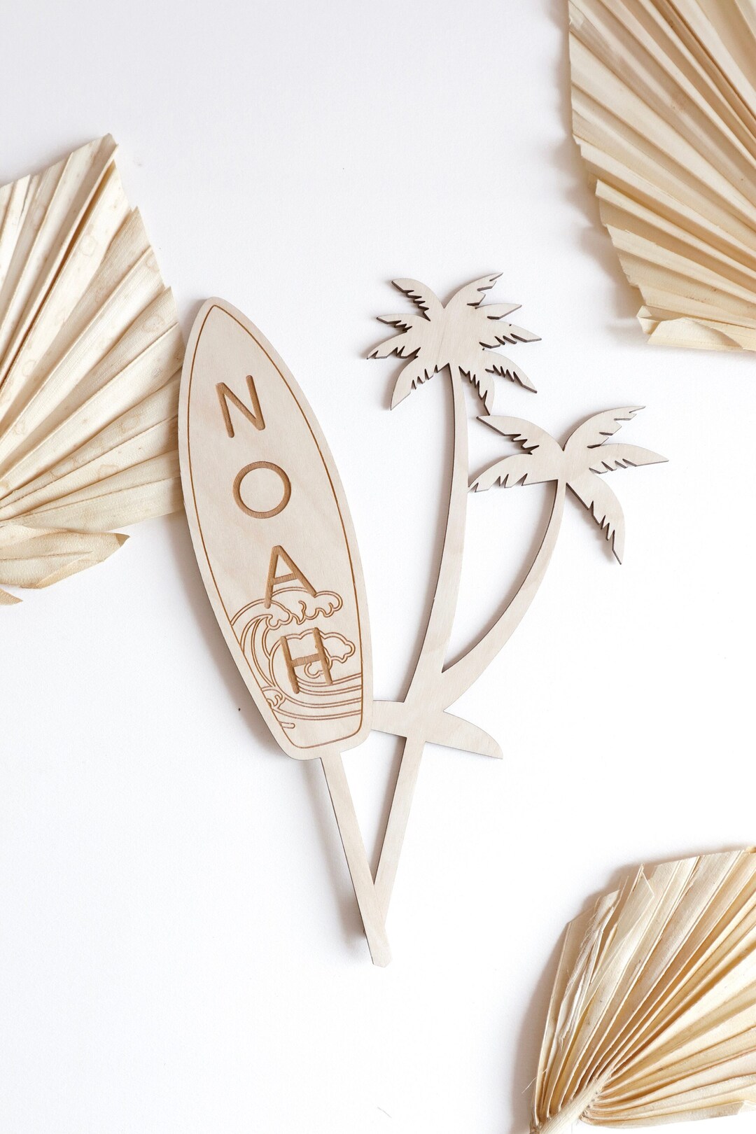 Surfboard Custom Cake Topper, Surfer Birthday, Name Cake Topper, Surf ...