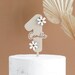 Personalized Daisy Number Cake Topper, Baby First Birthday, Custom Name ...