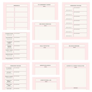Constitutional Law Study Sheets - Etsy