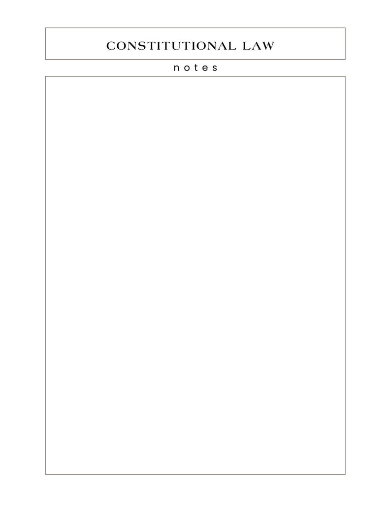 Constitutional Law Study Sheets - Etsy