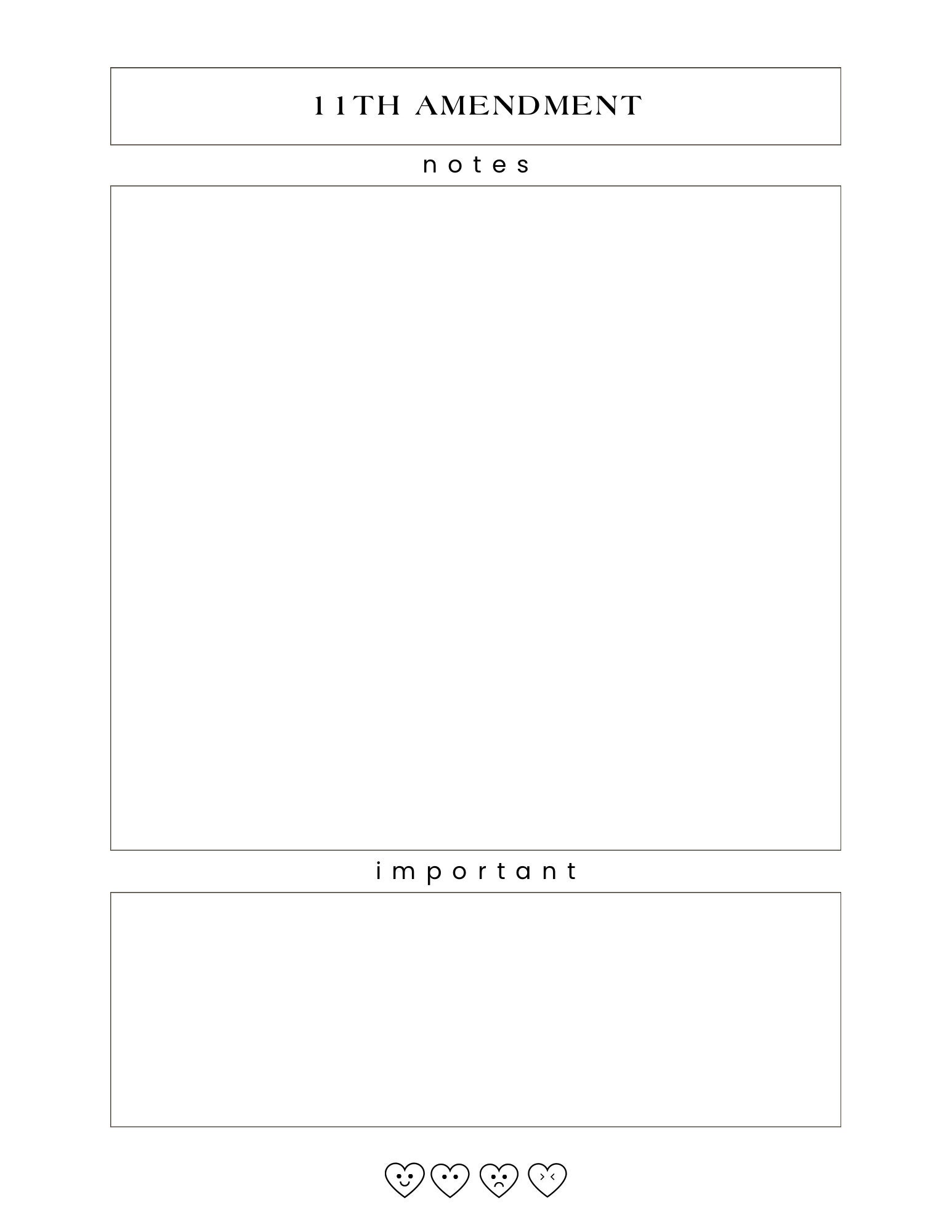 Constitutional Law Study Sheets - Etsy