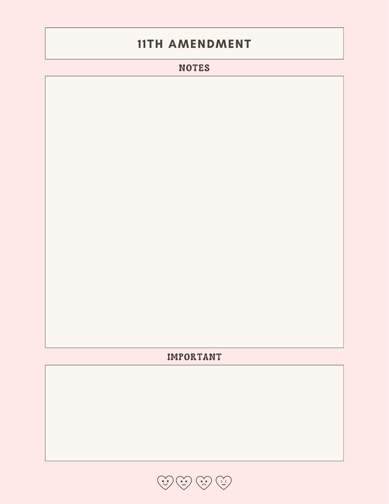 Constitutional Law Study Sheets - Etsy