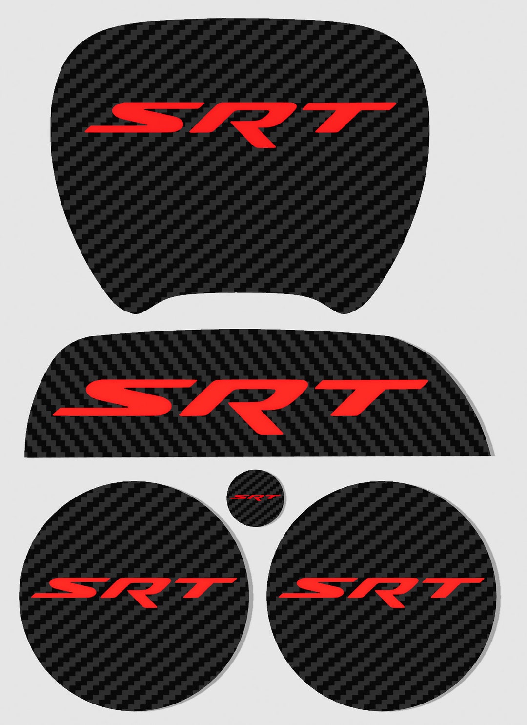 SRT Challenger Bundle (carbon Fiber Black) - Etsy